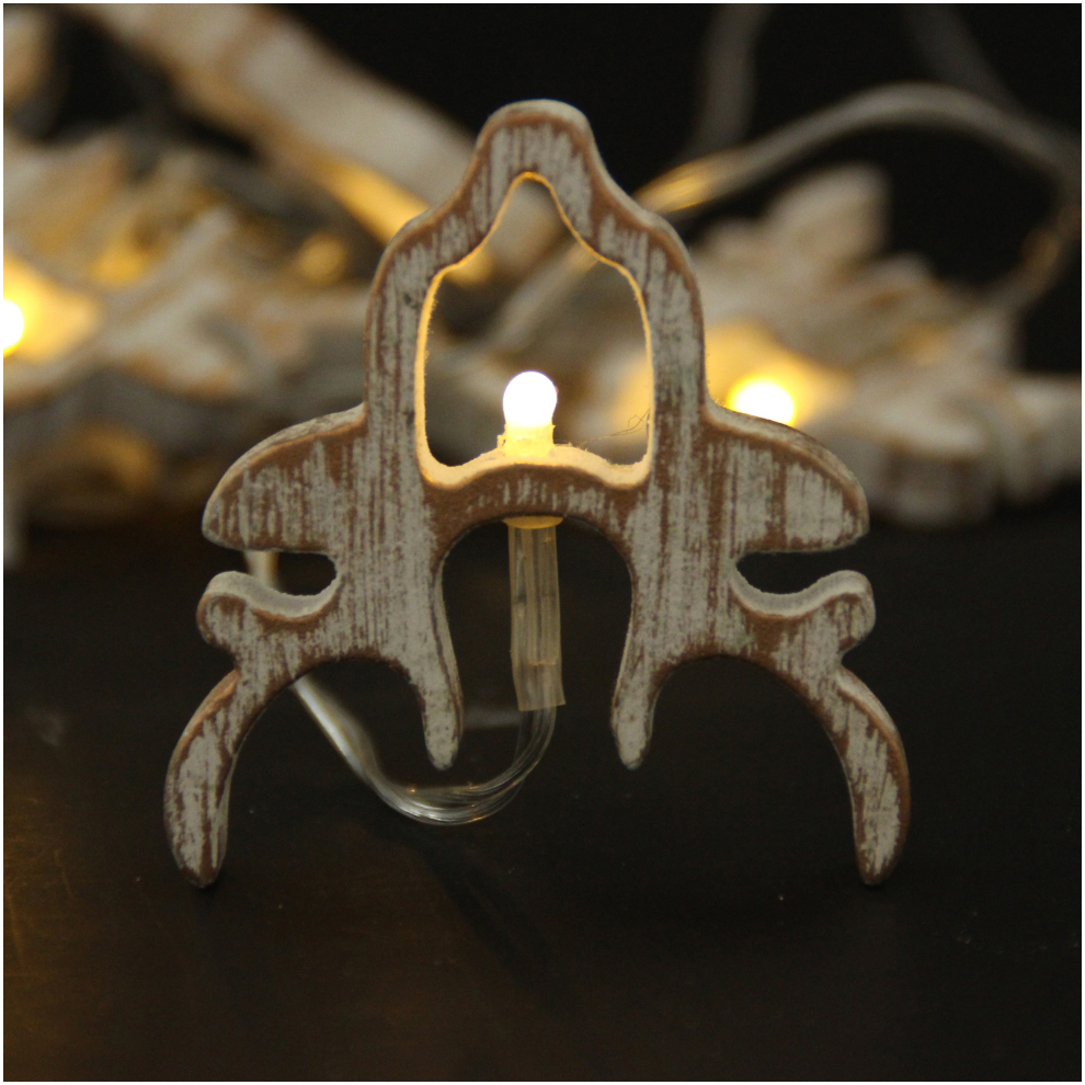 Little Deer Battery LED Light Deer Head Decorative Light Colored String ...